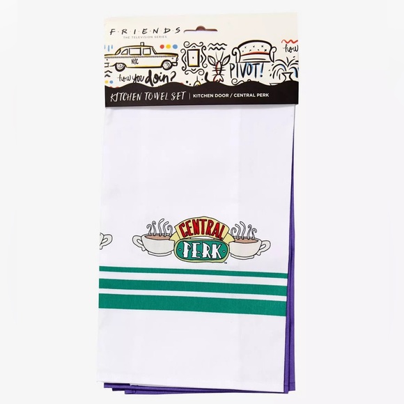 FRIENDS | Kitchen | Friends Set Of 2 Kitchen Tea Towels 0 Cotton ...